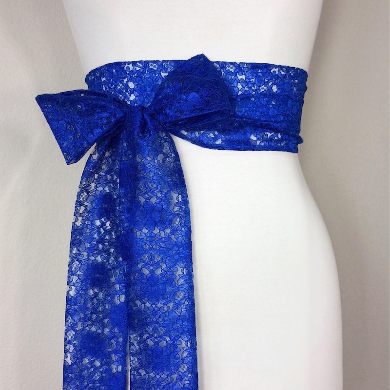 Royal Blue Sash - Etsy