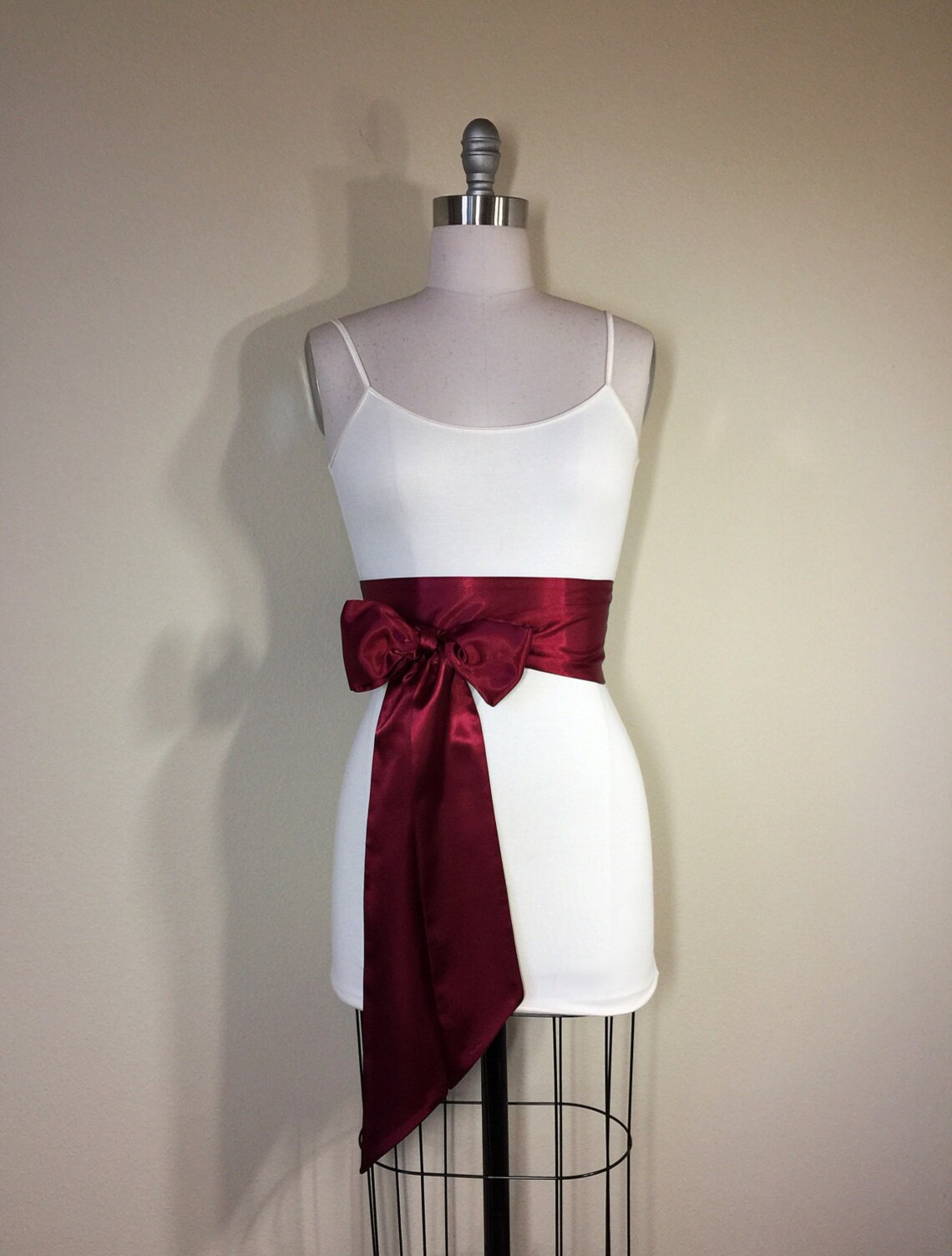 Burgundy Sash Burgundy Satin Sash Maroon Sash Holiday Sash - Etsy
