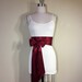 Burgundy Sash Burgundy Satin Sash Maroon Sash Holiday Sash - Etsy