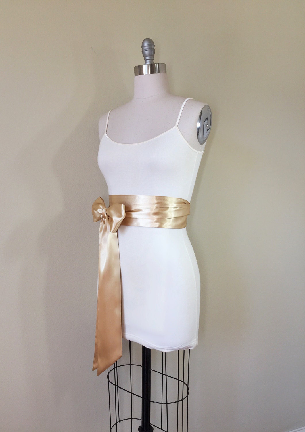Pale Gold Sash, Gold Satin Sash, Light Gold Wedding Dress Sash Belt ...