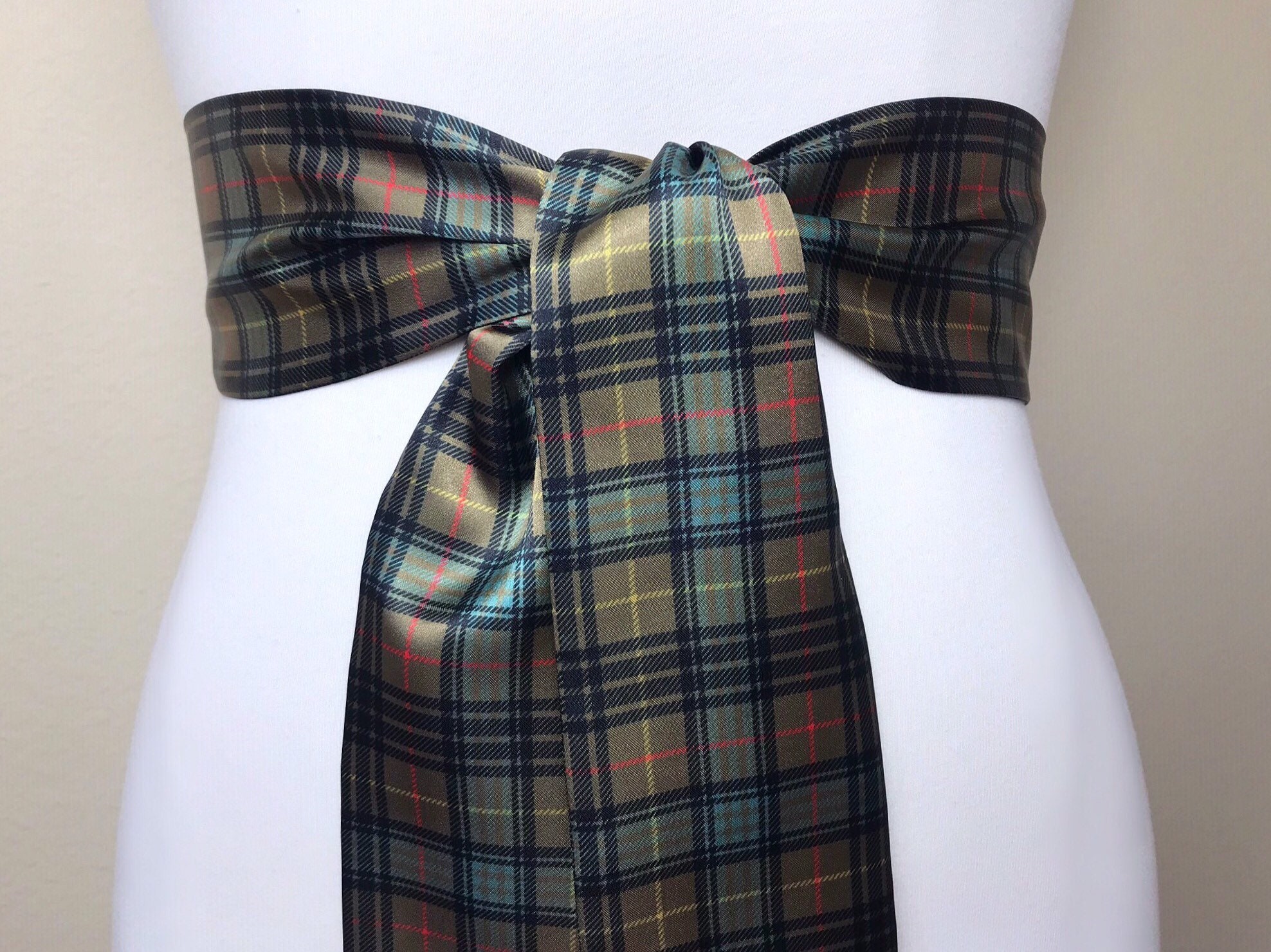 Stewart Hunting Weathered Tartan Sash, Scottish Clan Stewart Tartan ...