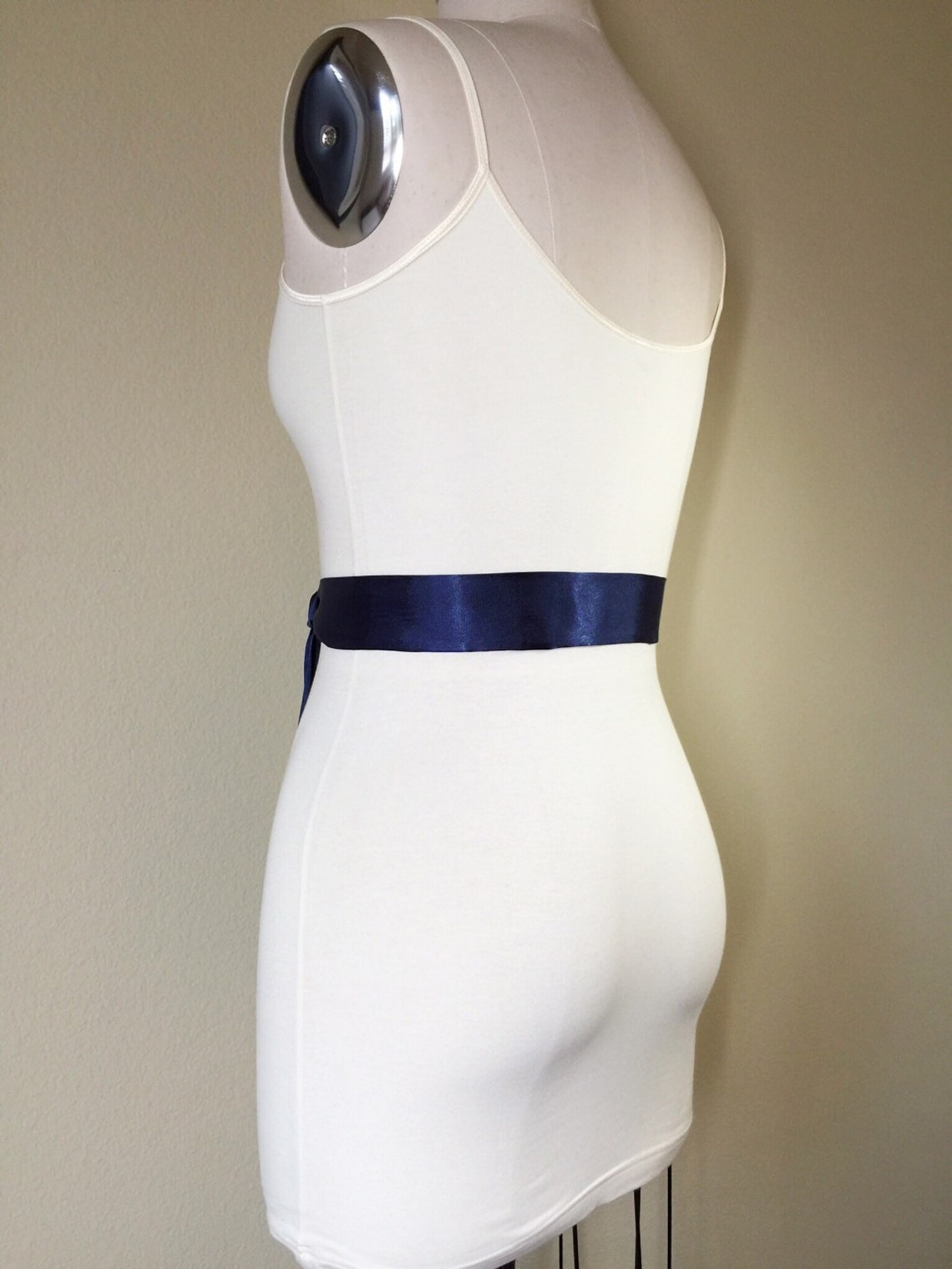 Narrow Navy Sash Navy Satin Sash Navy Blue Sash Navy Sash | Etsy