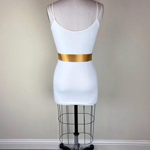 Narrow Antique Gold Satin Sash, Dark Gold Sash Belt, Gold Wedding Dress ...