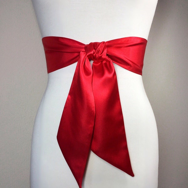 Red Bridal Sash - Etsy
