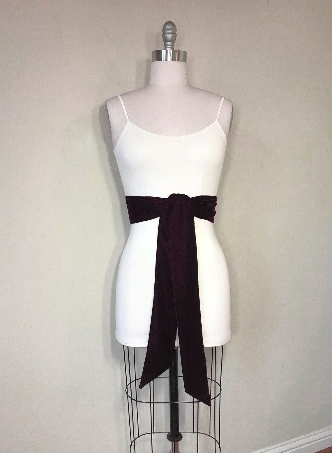 Plum Velvet Sash Velvet Plum Sash Plum Sash Belt in Velvet | Etsy