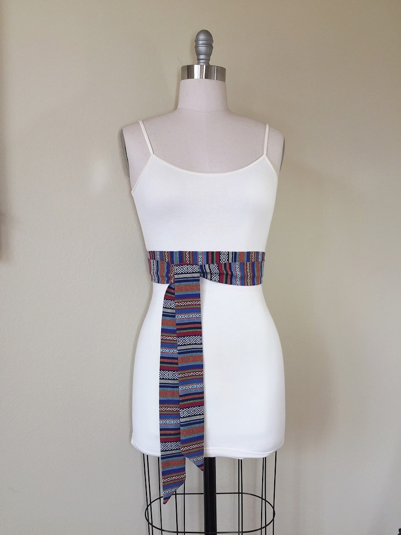 Aztec Sash Tribal Sash Woven Ethnic Print Sash Native | Etsy