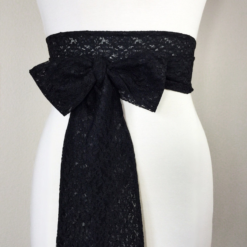 Black Lace Belt - Etsy