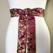Asian Brocade Sash in Bright Plum & Gold Floral Sash in Gold - Etsy