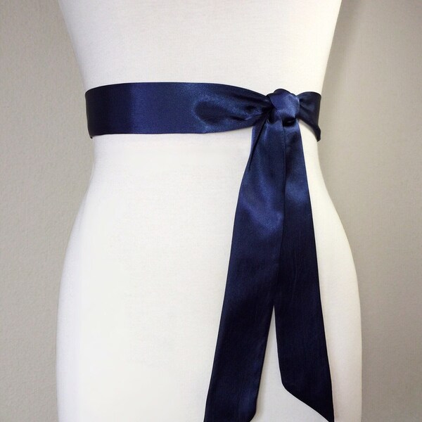 Navy Blue Sash - Etsy