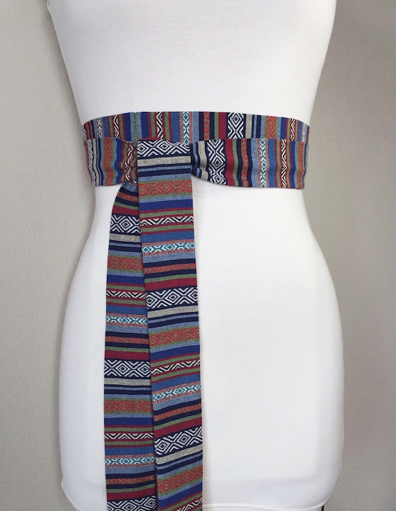 Aztec Sash Tribal Sash Woven Ethnic Print Sash Native | Etsy