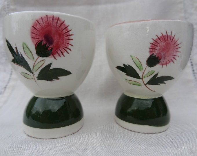 Stangl Pottery Thistle Pattern Egg Cups 2 Collectible - Etsy