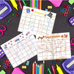 INSTANT DOWNLOAD PRINTABLE Daycare Preschool School Monthly Events ...