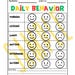 INSTANT DOWNLOAD PRINTABLE Daycare Preschool Daily Behavior Report ...