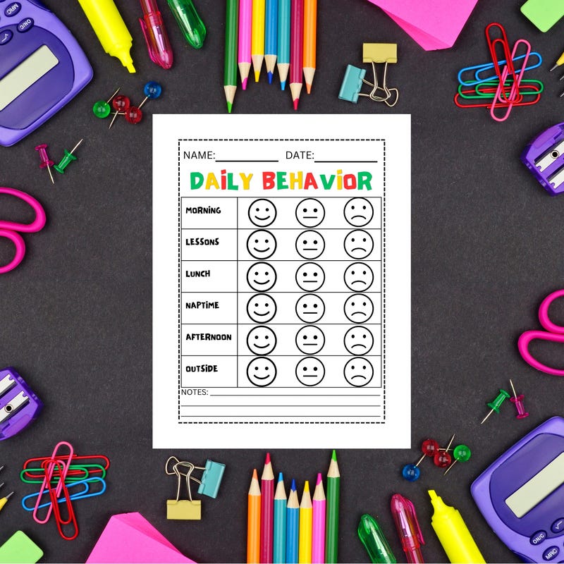 Behavior Tracker Simple - Etsy