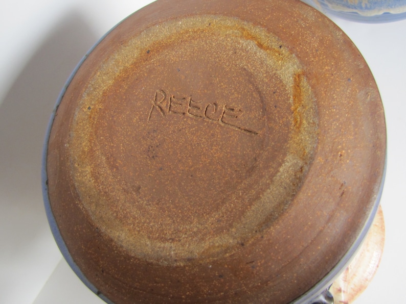 Reece Pottery Studio Art Pottery Vase With Handles Large Vintage ...