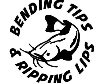 Catfish decal | Etsy