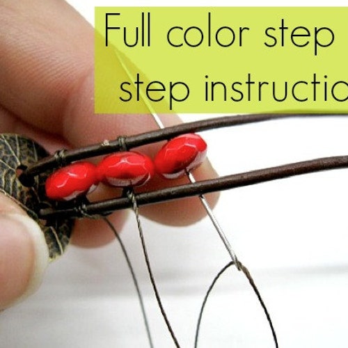 DIY Leather Wrap Bracelet Tutorial Beaded Wrap Bracelet | Etsy