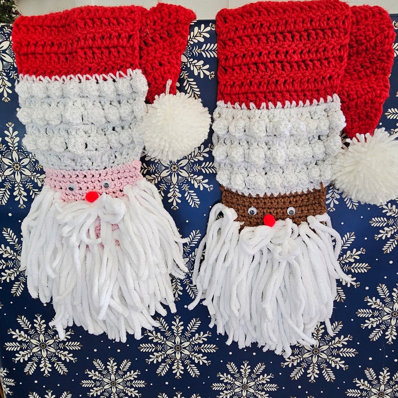 Santa Scarf - Etsy