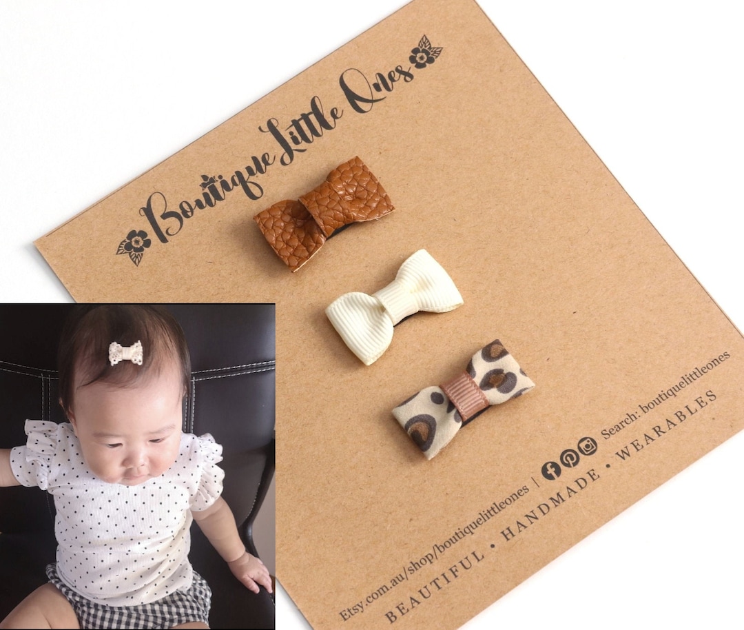 Small Snap Clips, for Newborns, Wispy Hair Clips Set, Toddler Fine Hair ...