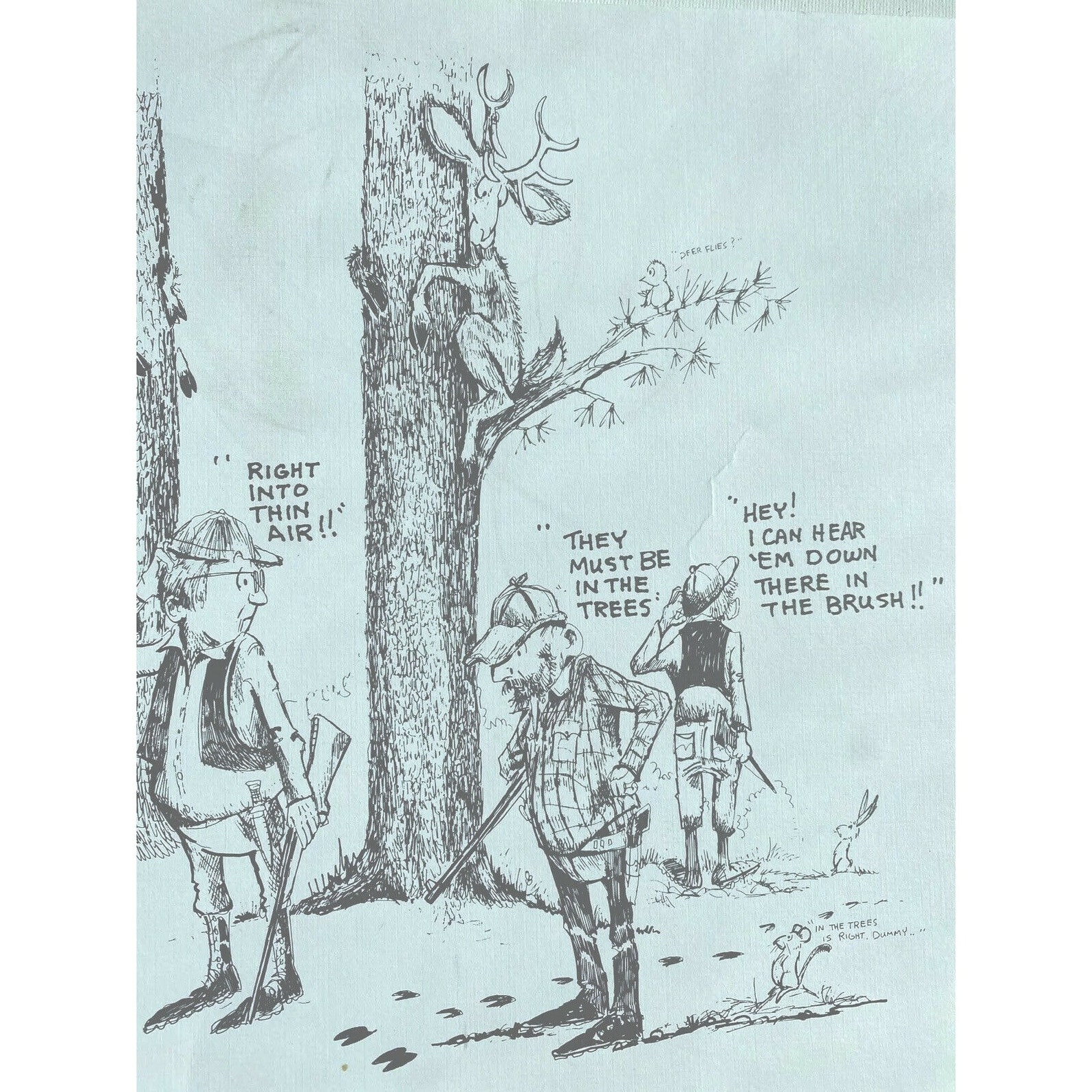 Jim Snook Studio Artist Cartoons 91 Collection Hunting Signed Sketch ...