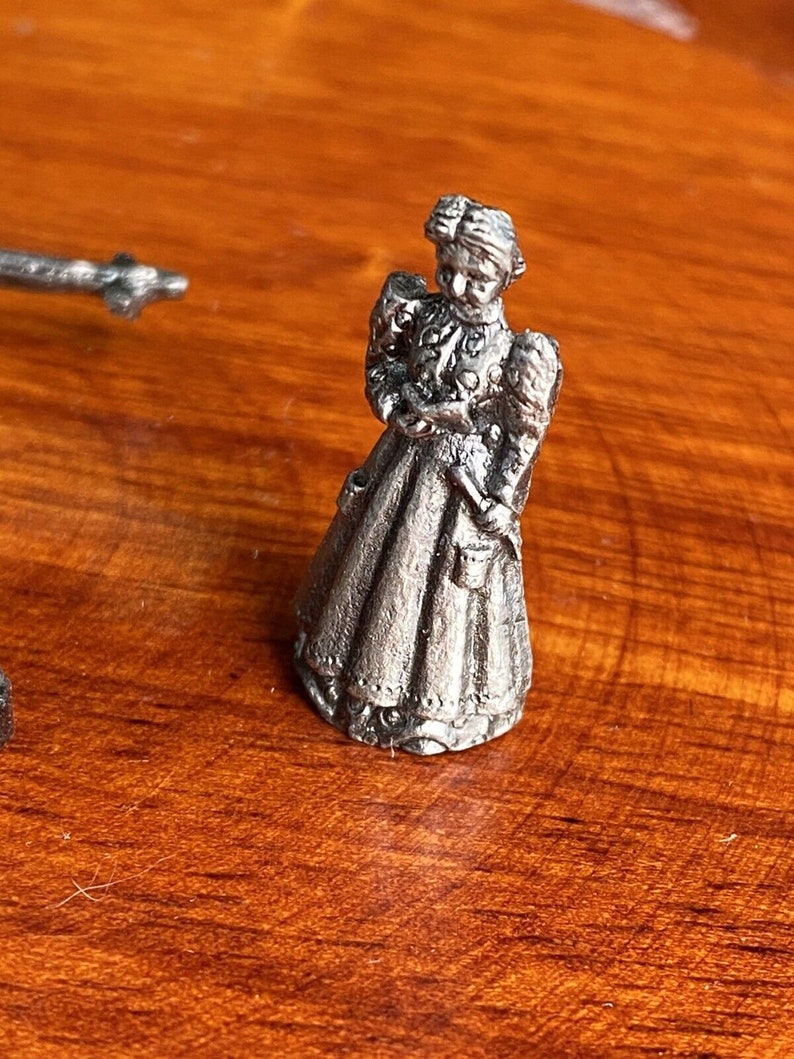 Vintage the Americana Solid Pewter Collection Tiny History Figurines ...