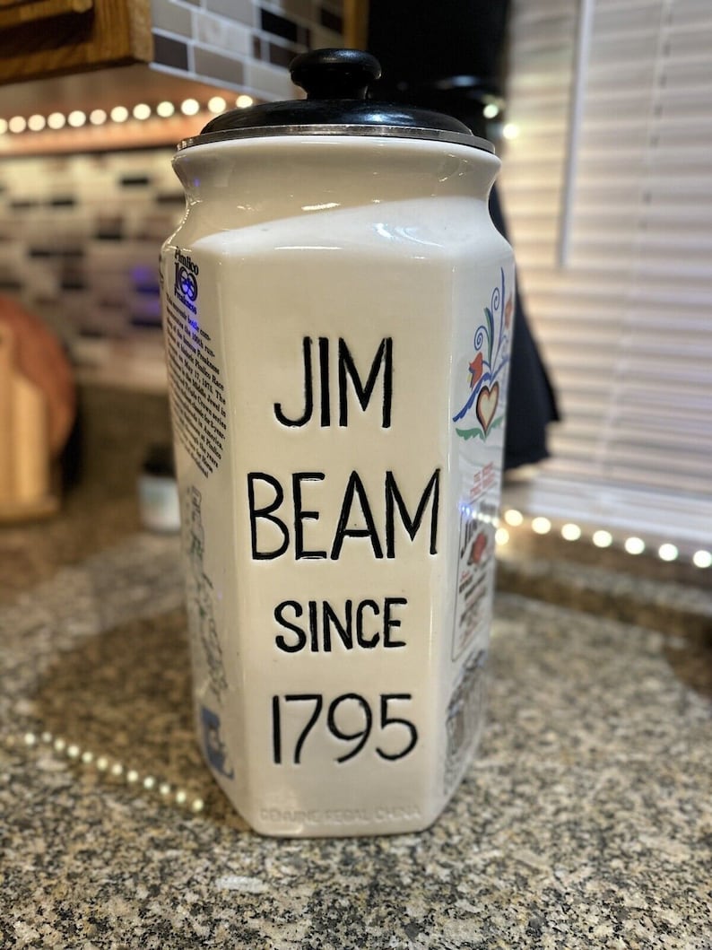 Vintage Extra Large Jim Beam Cookie Jar Storage Umbrella - Etsy