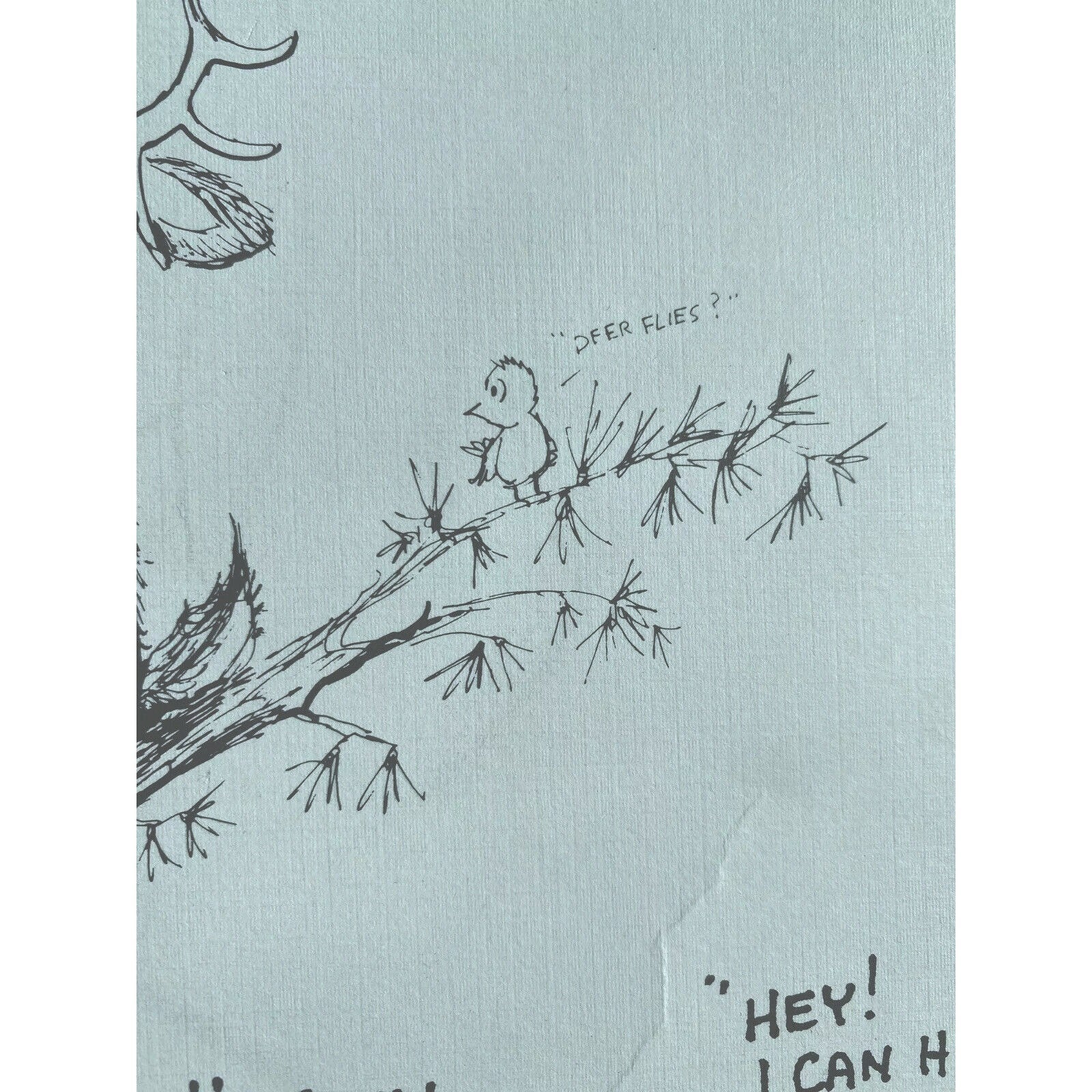 Jim Snook Studio Artist Cartoons 91 Collection Hunting Signed Sketch ...