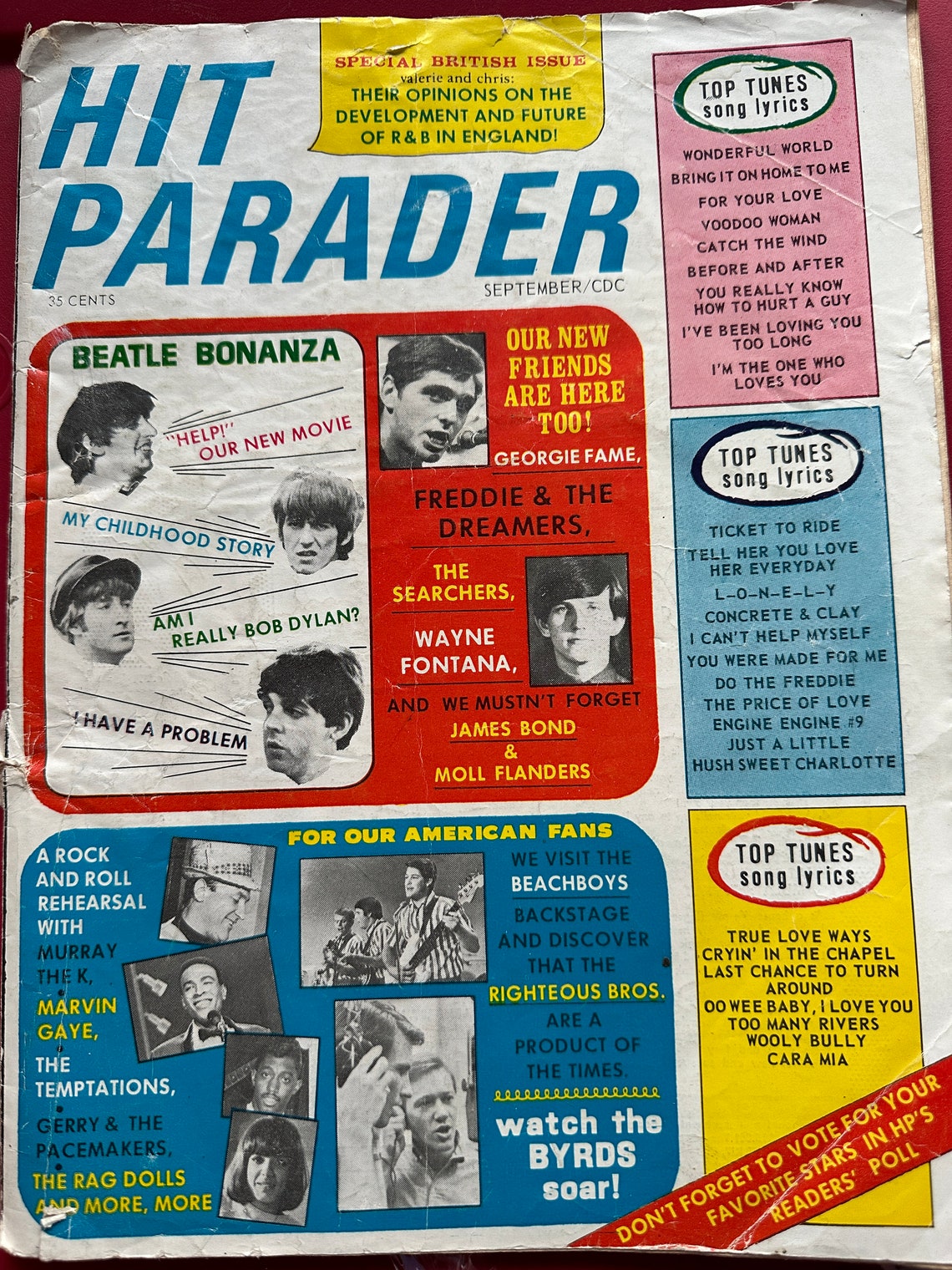 Hit Parader September 1965 British Issue Beatles Rock & Roll Special ...