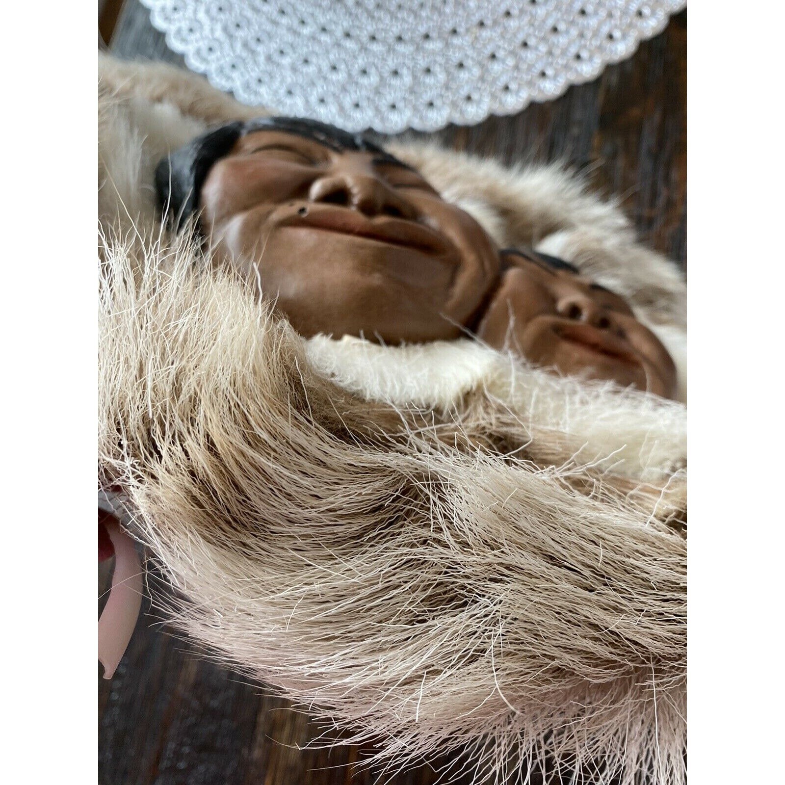 Carved Vintage Folk Art Indigenous Inuit Head Hanging Wall Handmade ...