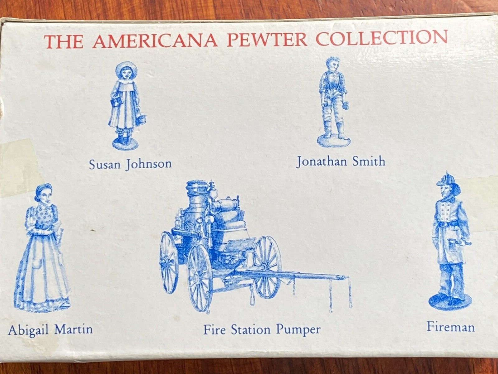 Vintage the Americana Solid Pewter Collection Tiny History Figurines ...