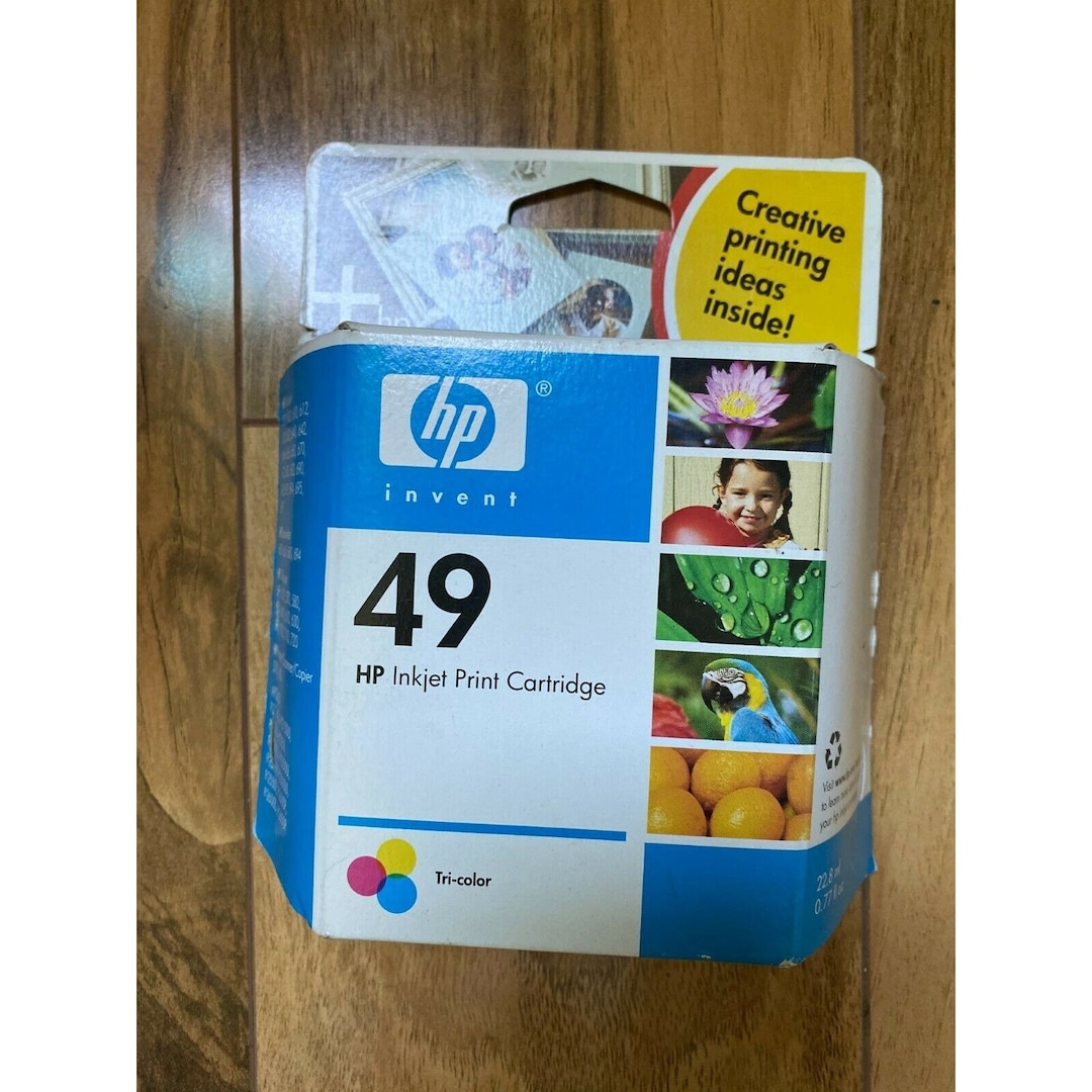 HP 49 Inkjet Printer Ink Tri-color Deskjet Deskwriter Scanner Copier ...