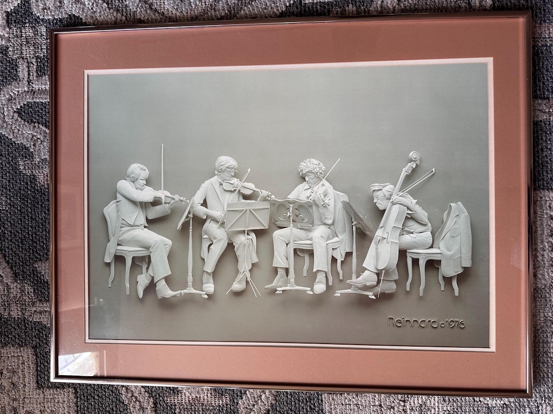 Siegbert Reinhard 1976 the Rehearsal Sculpture Art Print Metal Framed ...