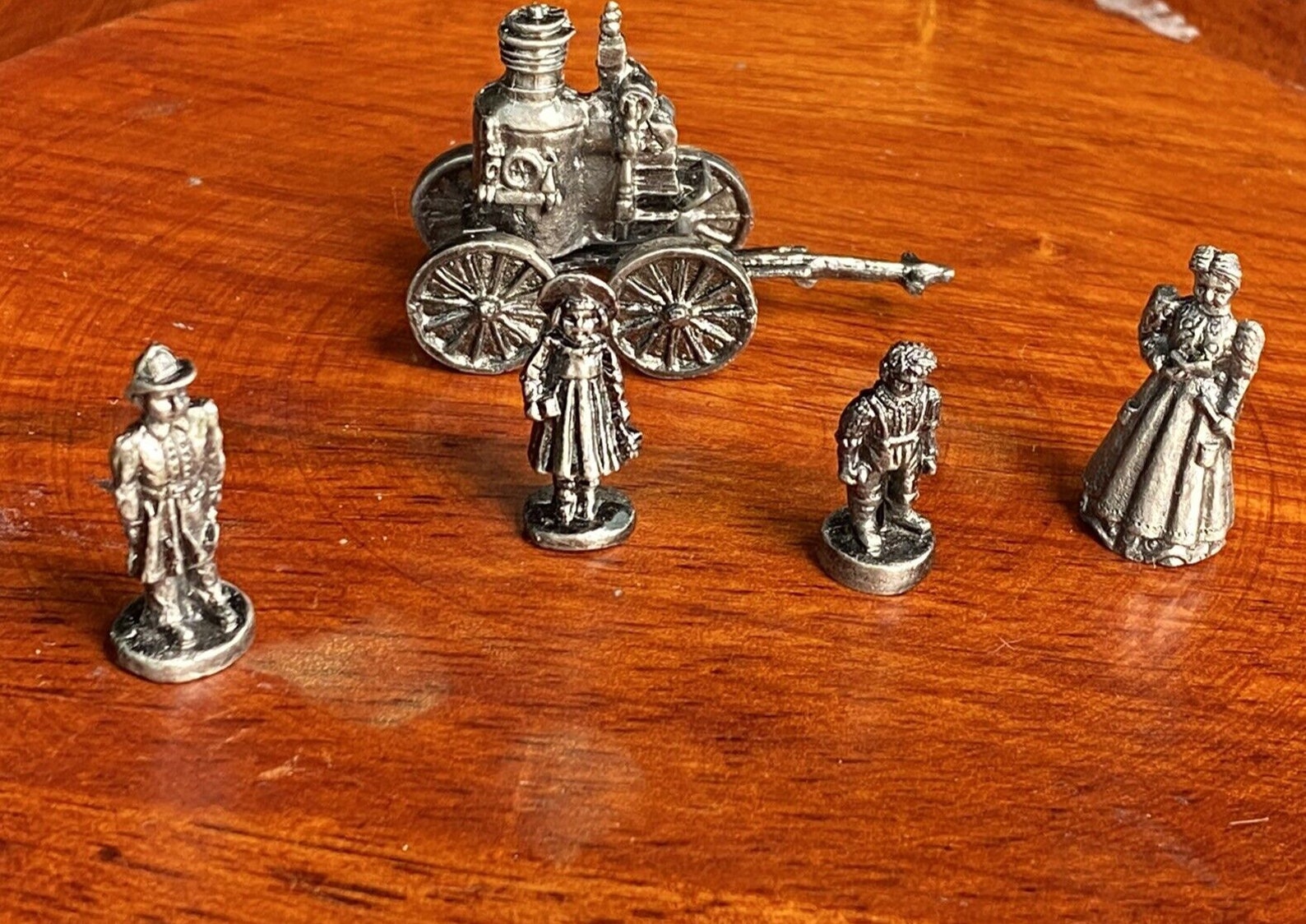 Vintage the Americana Solid Pewter Collection Tiny History Figurines ...