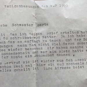 1970 Vintage Hand Typed Letter Letter Paper Ephemera - Etsy