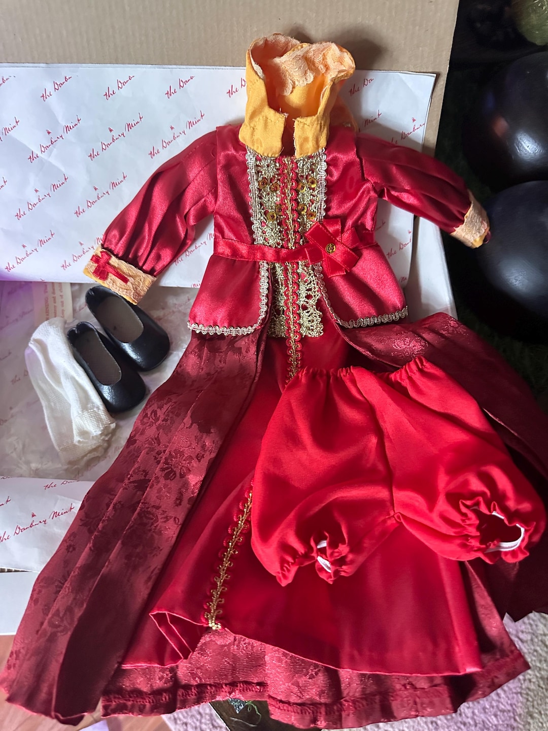 Vintage Shirley Temple Dress up Doll Clothes Dimples Costume Outfit Box ...