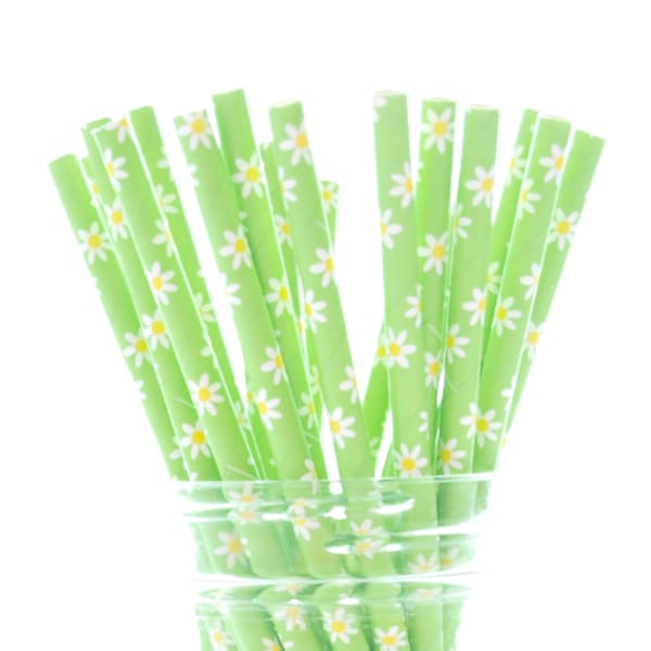 Floral Paper Straws - Etsy
