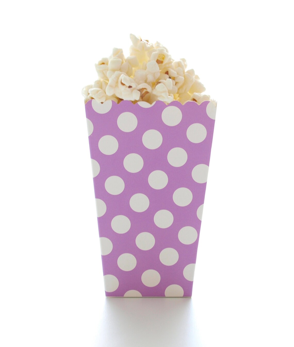 Popcorn Boxes Purple Polka Dot 12 Pack Miniature | Etsy