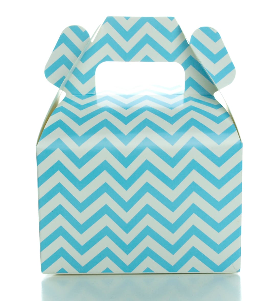 Light Blue Chevron Favor Boxes: Candy Treat Boxes (12 Pack) - Etsy