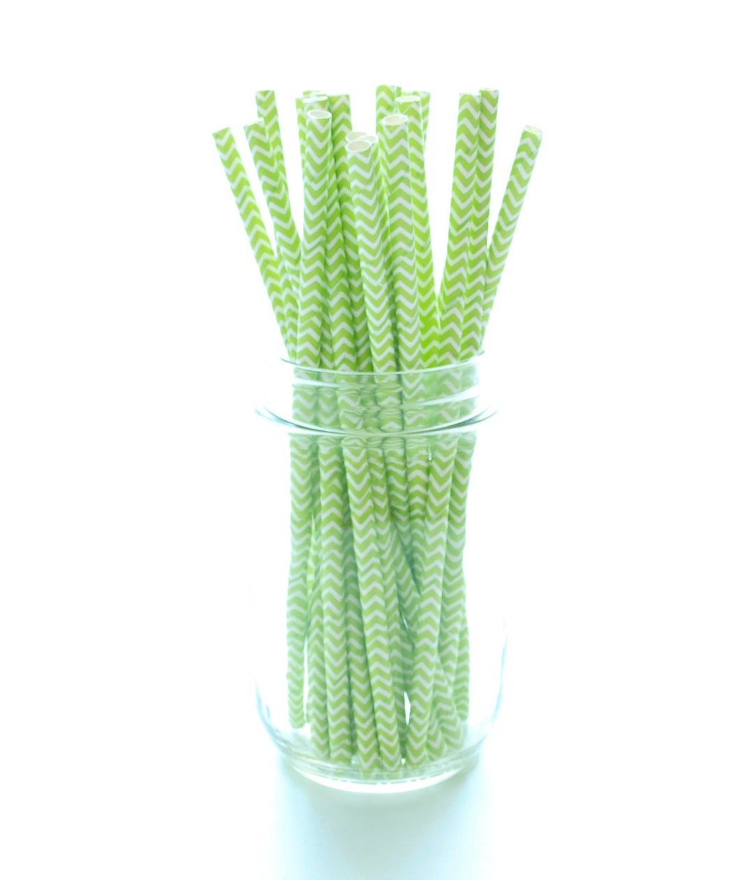 Green Chevron Paper Straws: Retro Party Drinking Straws (25 Pack) - Etsy