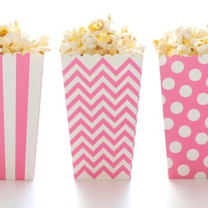 Hot Pink Popcorn Boxes 36 Pack Party Favor Boxes - Etsy