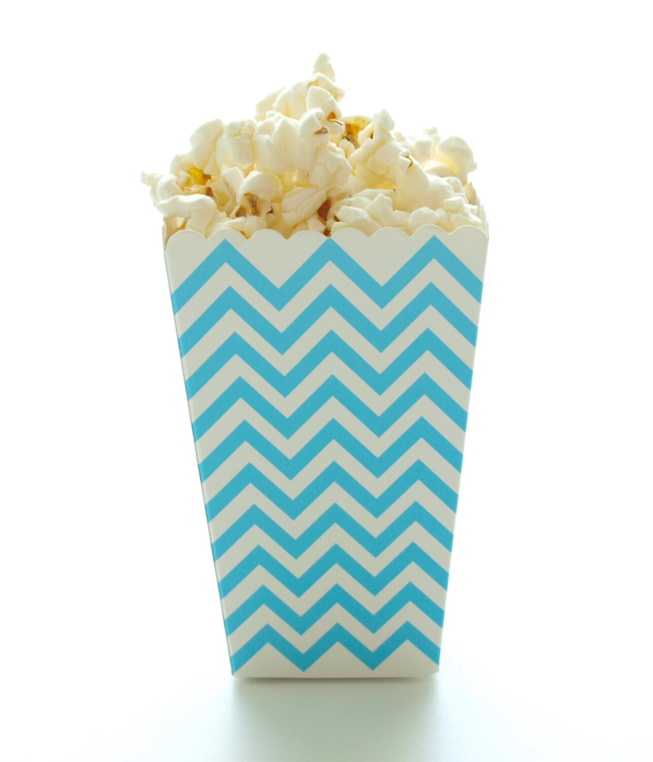 Blue Popcorn Container