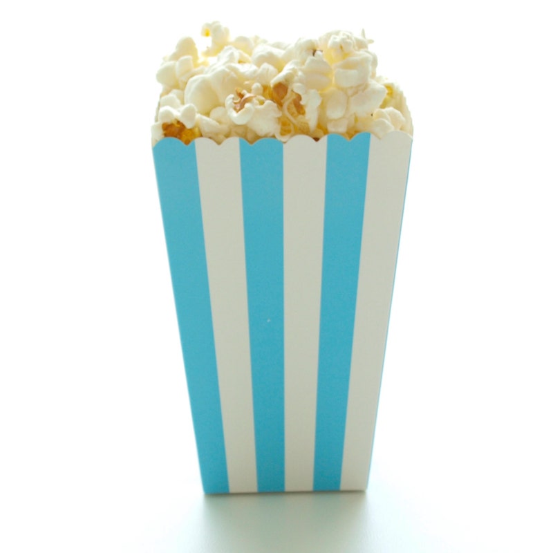 Striped Popcorn Box - Etsy