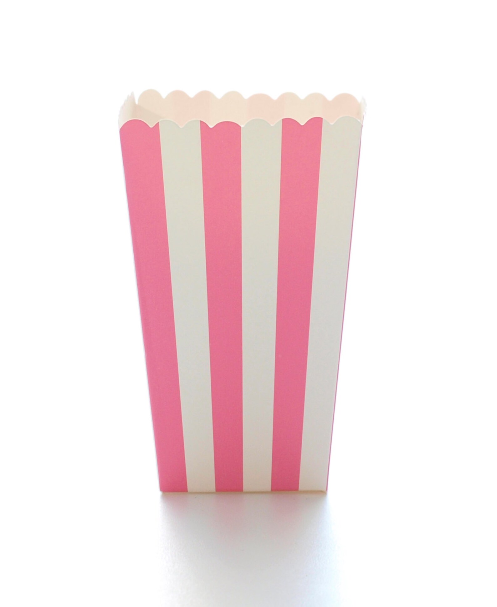 Hot Pink Stripe Popcorn Boxes (12 Pack) - Party Popcorn Favors, Wedding ...