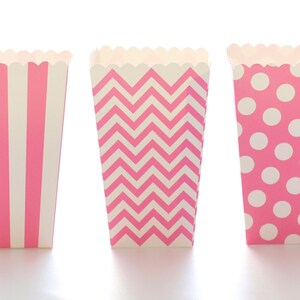 Hot Pink Popcorn Boxes 36 Pack Party Favor Boxes - Etsy