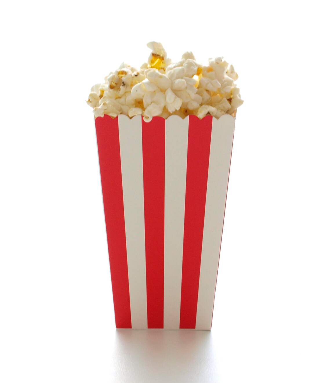 Popcorn Boxes, Red Stripe (12 Pack) - Christmas Candy Cane Striped ...