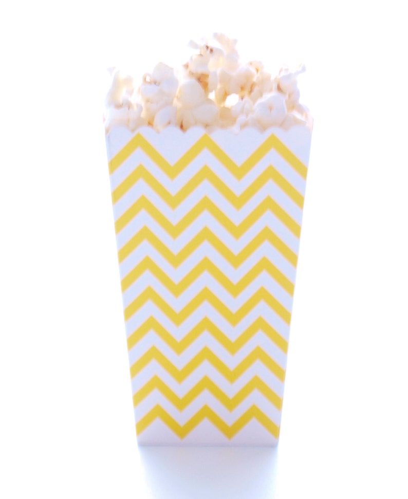 Yellow Popcorn Boxes 36 Pack Popcorn Wedding Favors Treat | Etsy