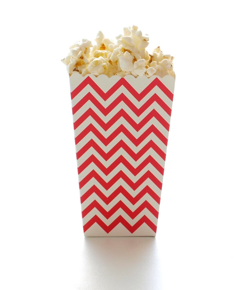 Red Popcorn Boxes 36 Pack Christmas Wedding Candy Boxes - Etsy