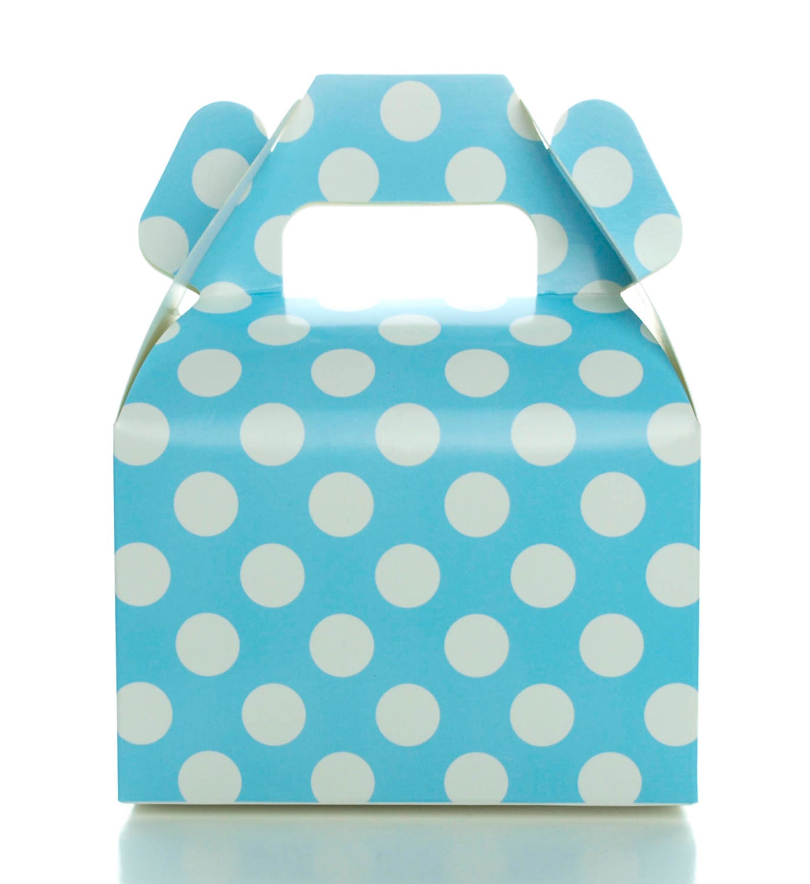 Light Blue Candy Boxes Baby Blue Polka Dot Favor Gift Box 12 - Etsy