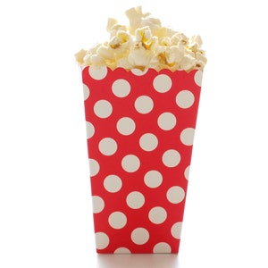 Red Popcorn Boxes (36 Pack) - Christmas Wedding Candy Boxes, Holiday ...