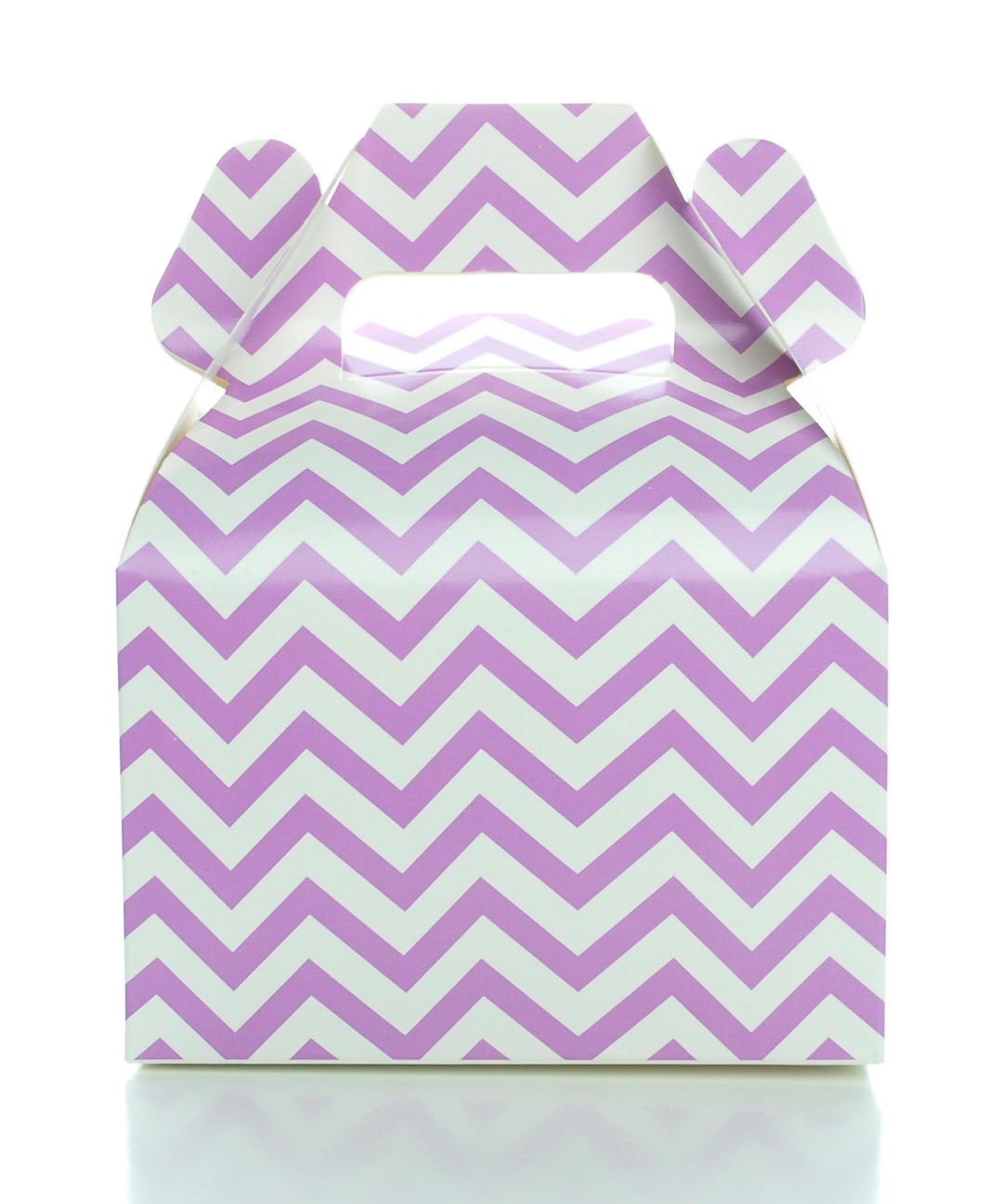 Purple Wedding Favor Boxes, Chevron Gable Box (12 Pack)- Purple Party ...